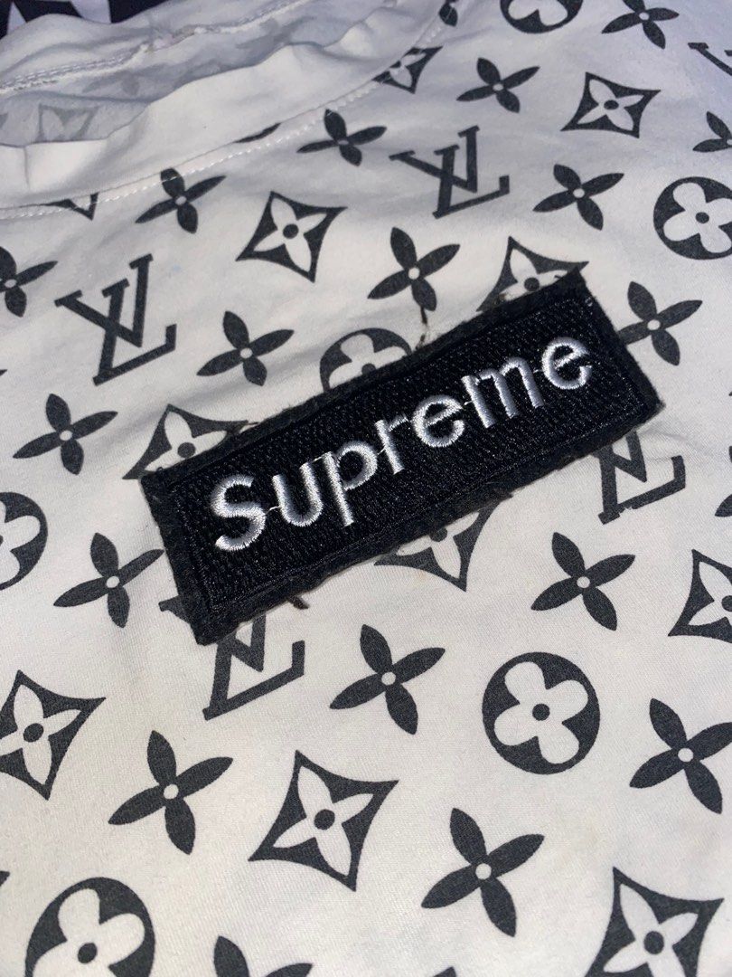 Supreme x Lv monogram, Women's Fashion, Tops, Shirts on Carousell