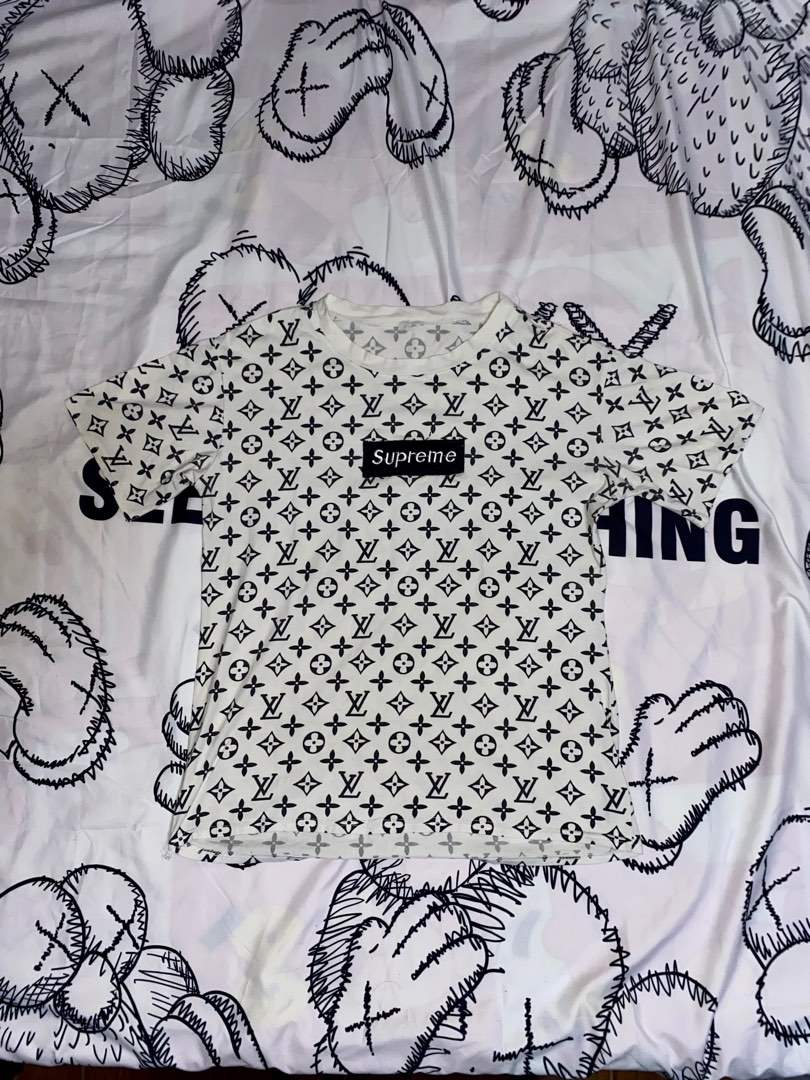 Supreme x Lv monogram, Women's Fashion, Tops, Shirts on Carousell