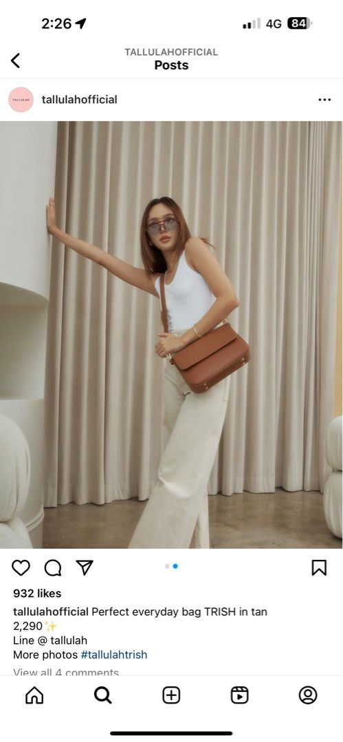 Tallulah TRISH (Tan), Women's Fashion, Bags & Wallets, Shoulder Bags on ...