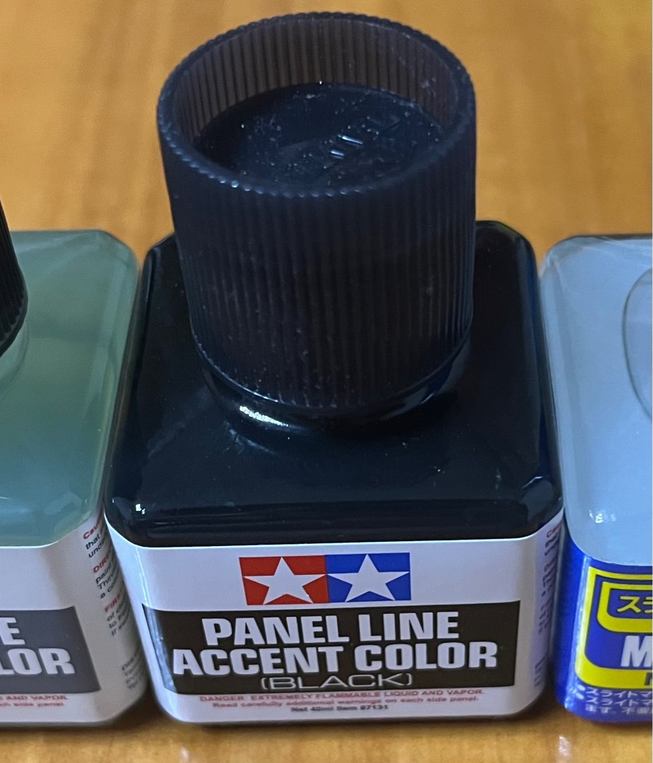 TAMIYA 田宮雙星 PANEL LINE ACCENT COLOR BLACK 黑色 滲線液, 興趣及遊戲, 玩具 & 遊戲類 ...