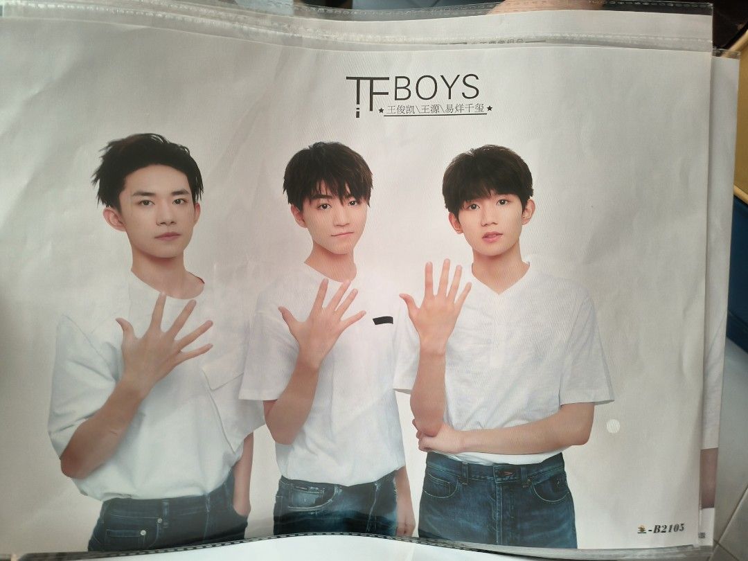TFBOYS poster, Hobbies & Toys, Memorabilia & Collectibles, Fan Merchandise on Carousell