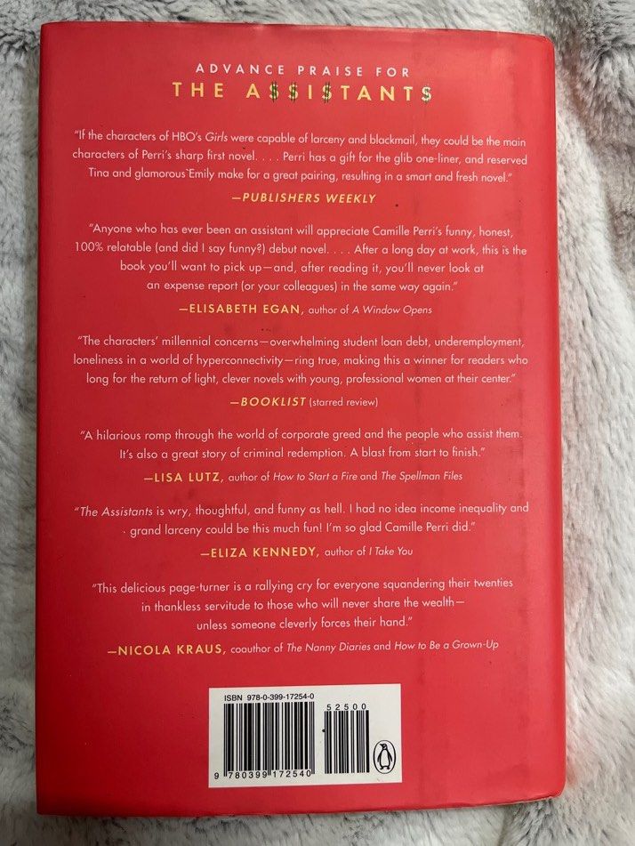 [Hardcover] The Assistants by Camille Perri (Preloved English Novel ...