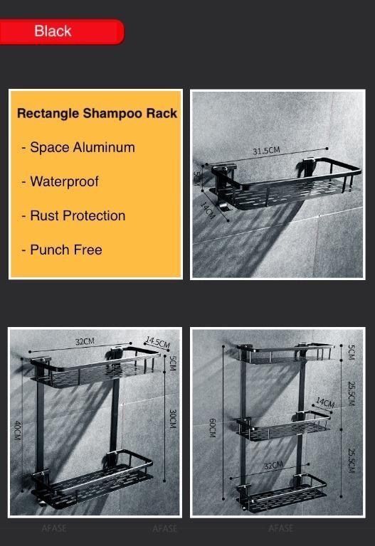 Toilet Cosmetic Rack Shampoo Rack Shower Rack Toilet Corner Rack ...