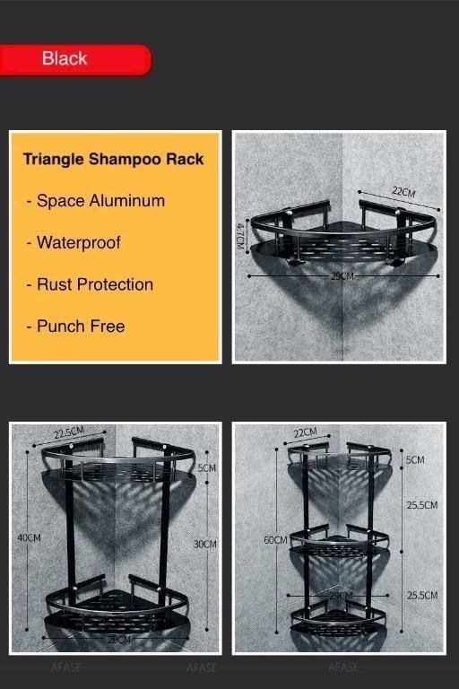 Toilet Cosmetic Rack Shampoo Rack Shower Rack Toilet Corner Rack ...