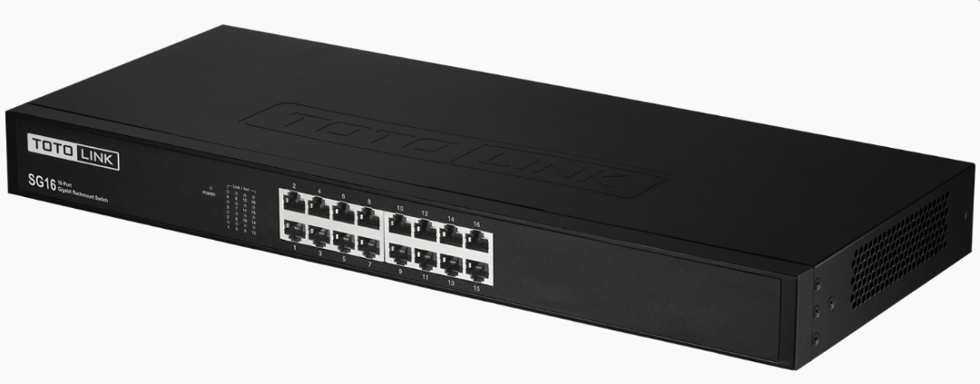 Totolink 16-Port Gigabit Unmanaged Switch SG16, Computers & Tech, Parts ...