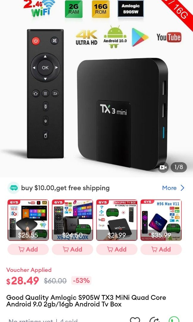 TV Box tx3 mini, TV & Home Appliances, TV & Entertainment, TV on Carousell