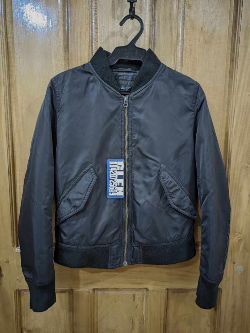 Uniqlo MA-1 Bomber Jacket WOMEN'S (Black), Women's Fashion, Coats, Jackets and Outerwear on ...