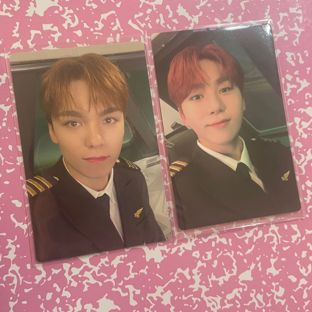vernon and seungkwan 5th gen membership pilot pcs (seventeen svt ...