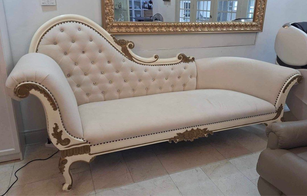 Victorian Princess Chaise Lounge Sofa, Furniture & Home Living ...
