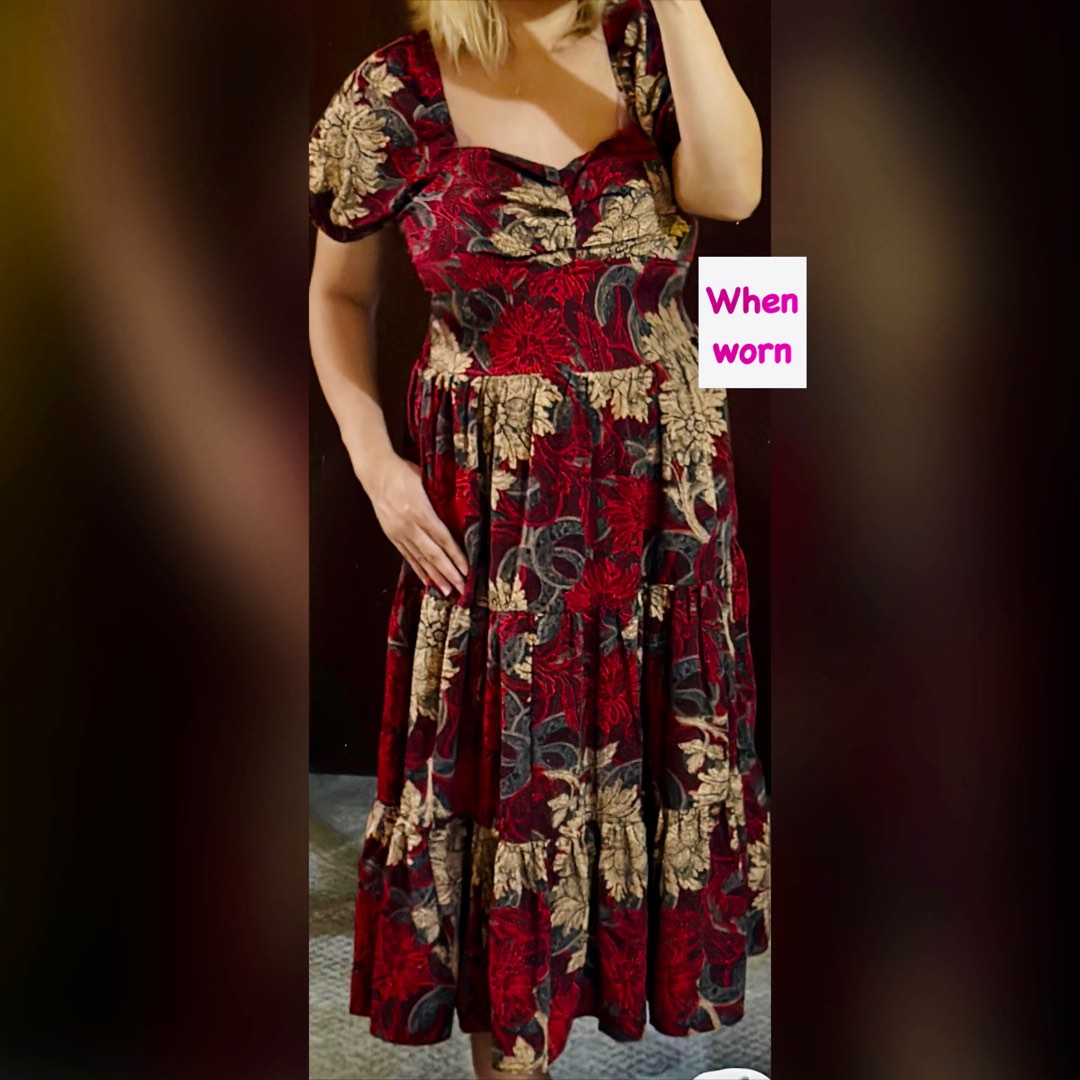 Vietnam Padded Puff Sleeve Dress, Women's Fashion, Dresses & Sets ...