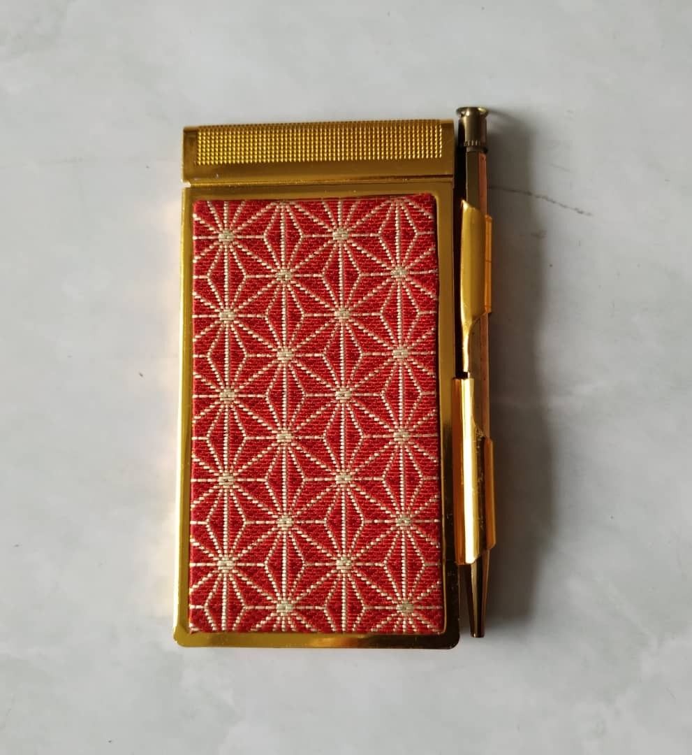Vintage 1960s Small Print Amber Celluloid Note Memo Pad Notepad with ...