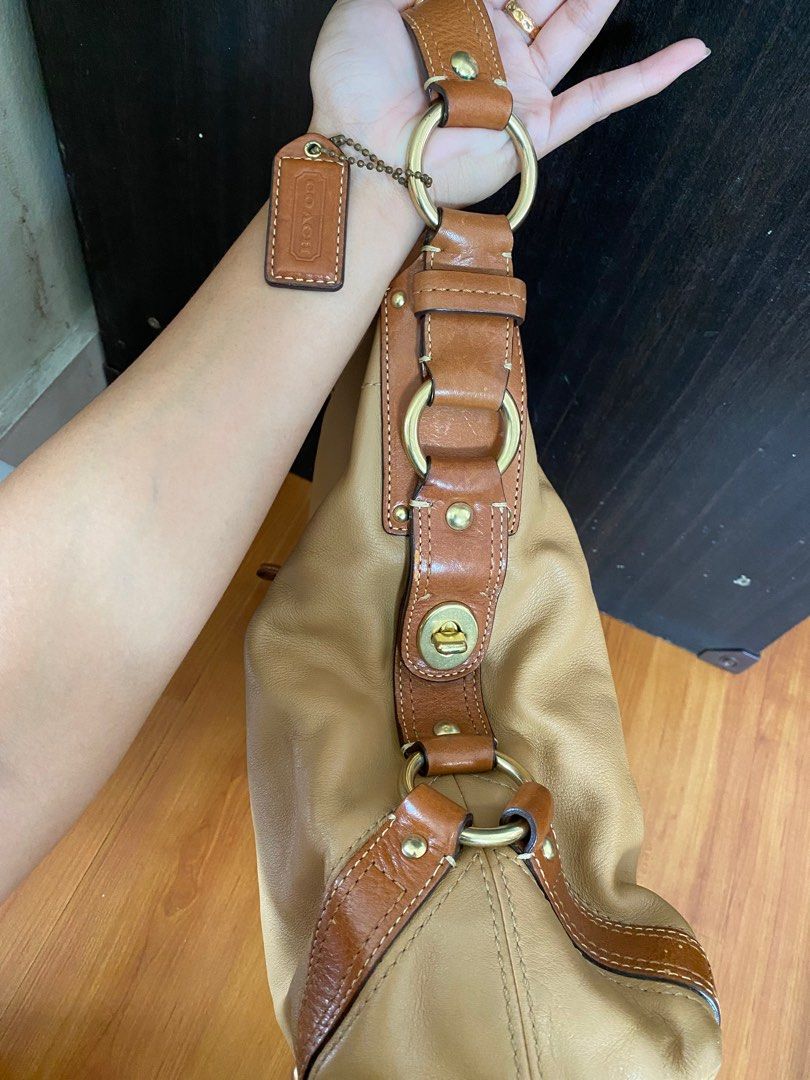 Vintage Coach Carly Brown Hobo Bag, Luxury, Bags & Wallets on Carousell