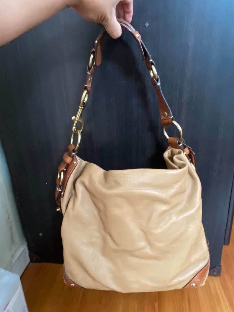 Vintage Coach Carly Brown Hobo Bag, Luxury, Bags & Wallets on Carousell