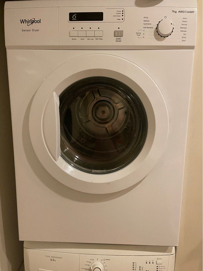 Whirlpool front Load Dryer AWD-72AWP, TV & Home Appliances, Washing ...