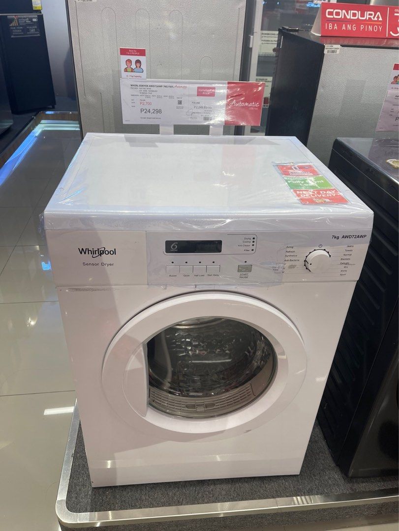 Whirlpool front Load Dryer AWD-72AWP, TV & Home Appliances, Washing ...
