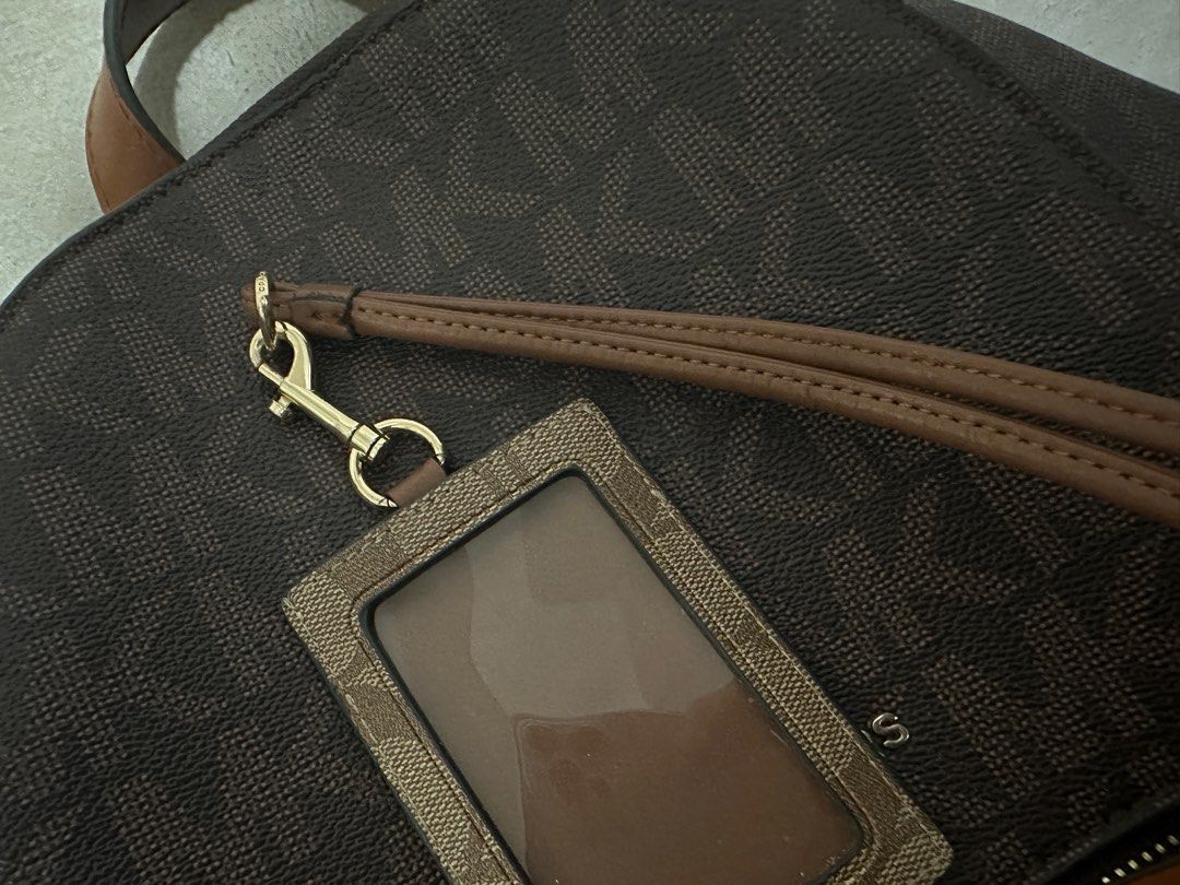 Work Permit Card Holder Leather Sling Bus Lanyard Id, Women's Fashion ...