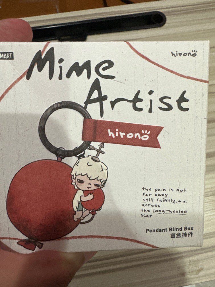 WTS WTT POPMART HIRONO PENDANT BLIND BOX KEYCHAIN MIME ARTIST, Hobbies ...