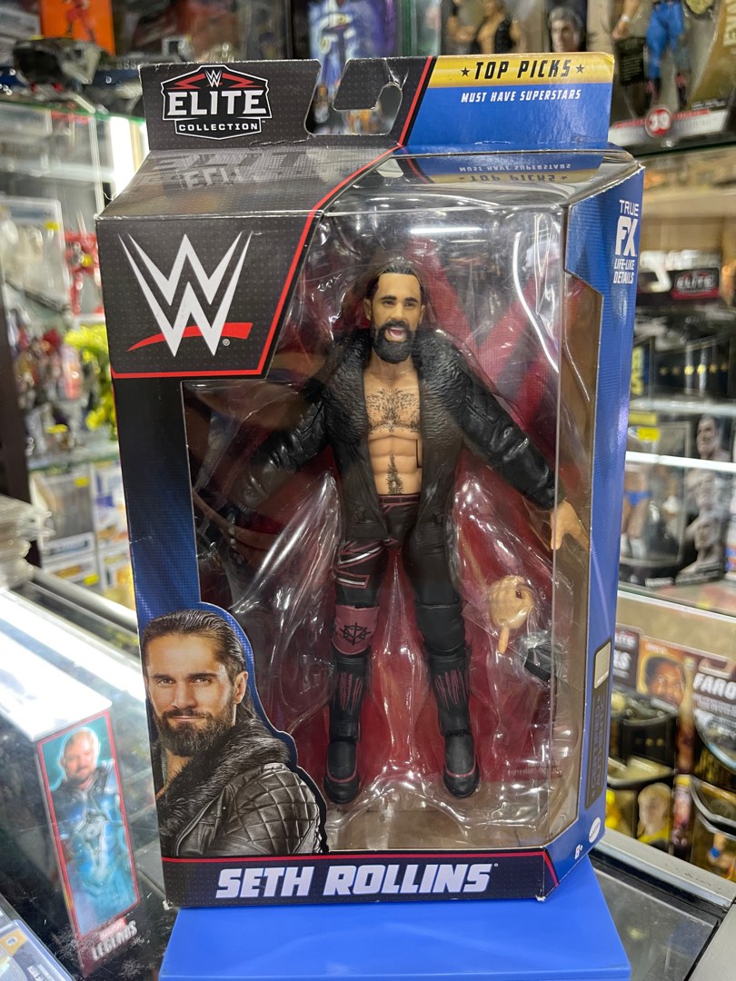 WWE Mattel Elite Seth Rollins, Hobbies & Toys, Toys & Games on Carousell