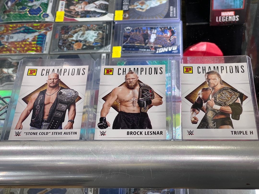 WWE PANINI Cards Set of 3 All, Hobbies & Toys, Toys & Games on Carousell
