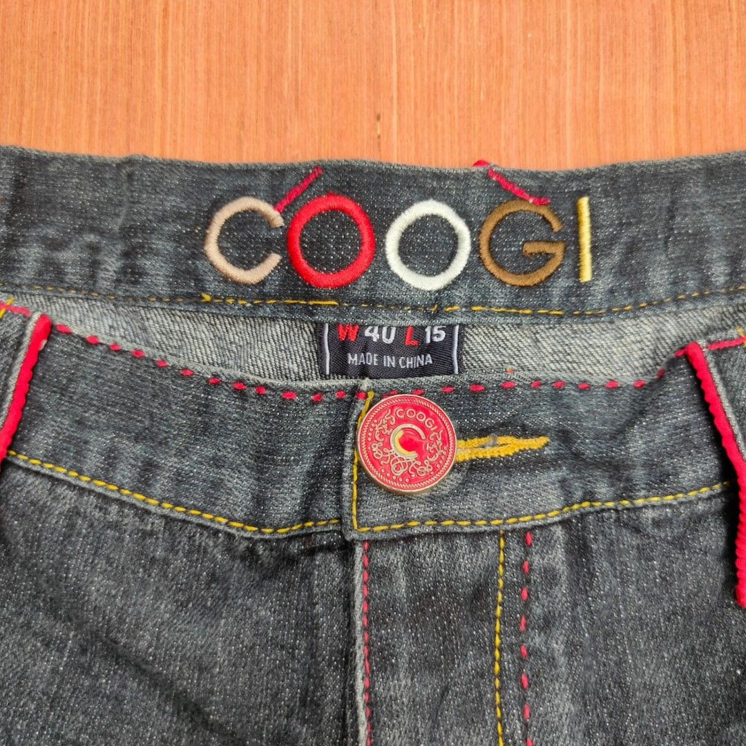 Y2K Coogi Embroidered Jorts, Men's Fashion, Bottoms, Shorts on Carousell