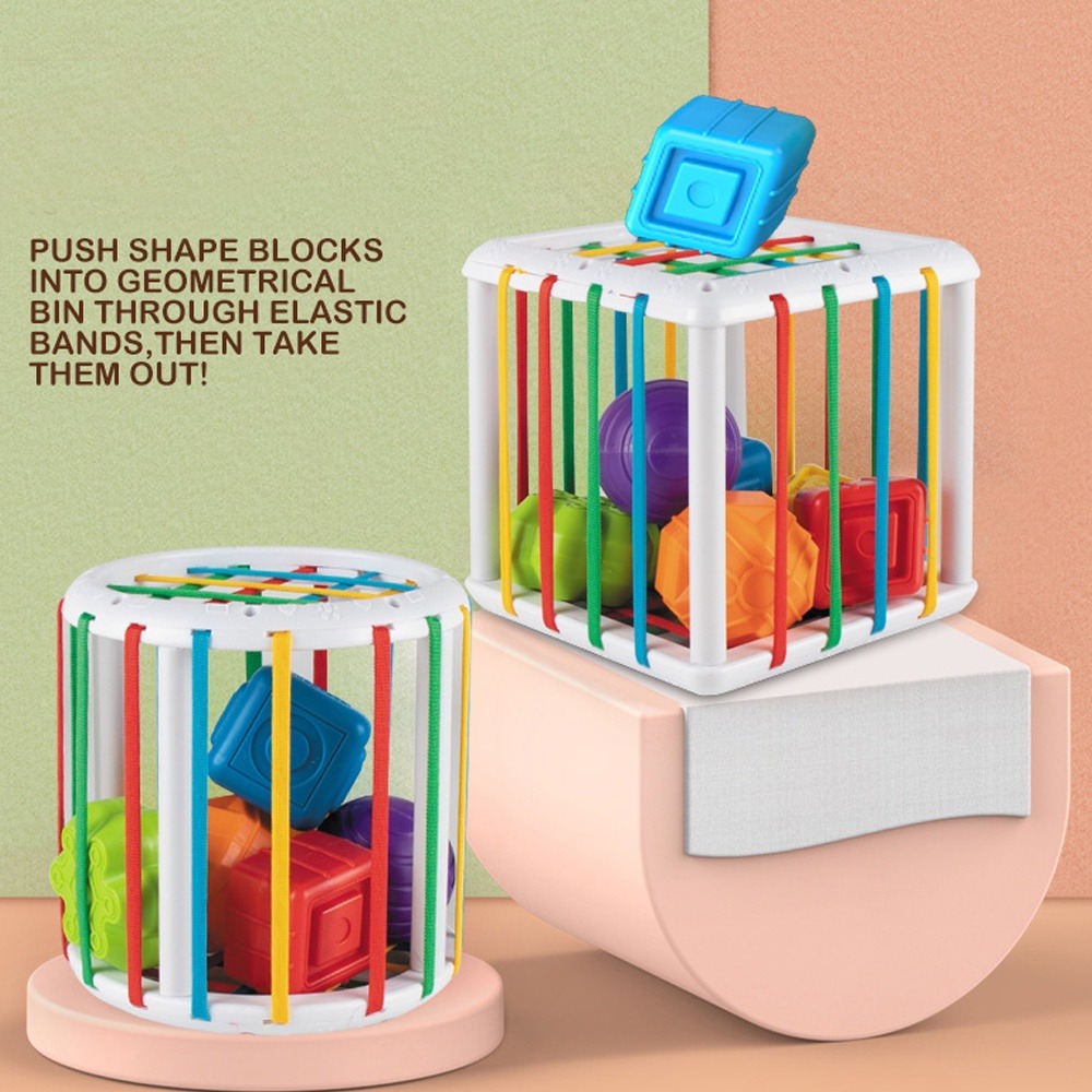 0-3 Years Old Shape Sorting Toy Color Cognition Sensory Toy Montessori ...