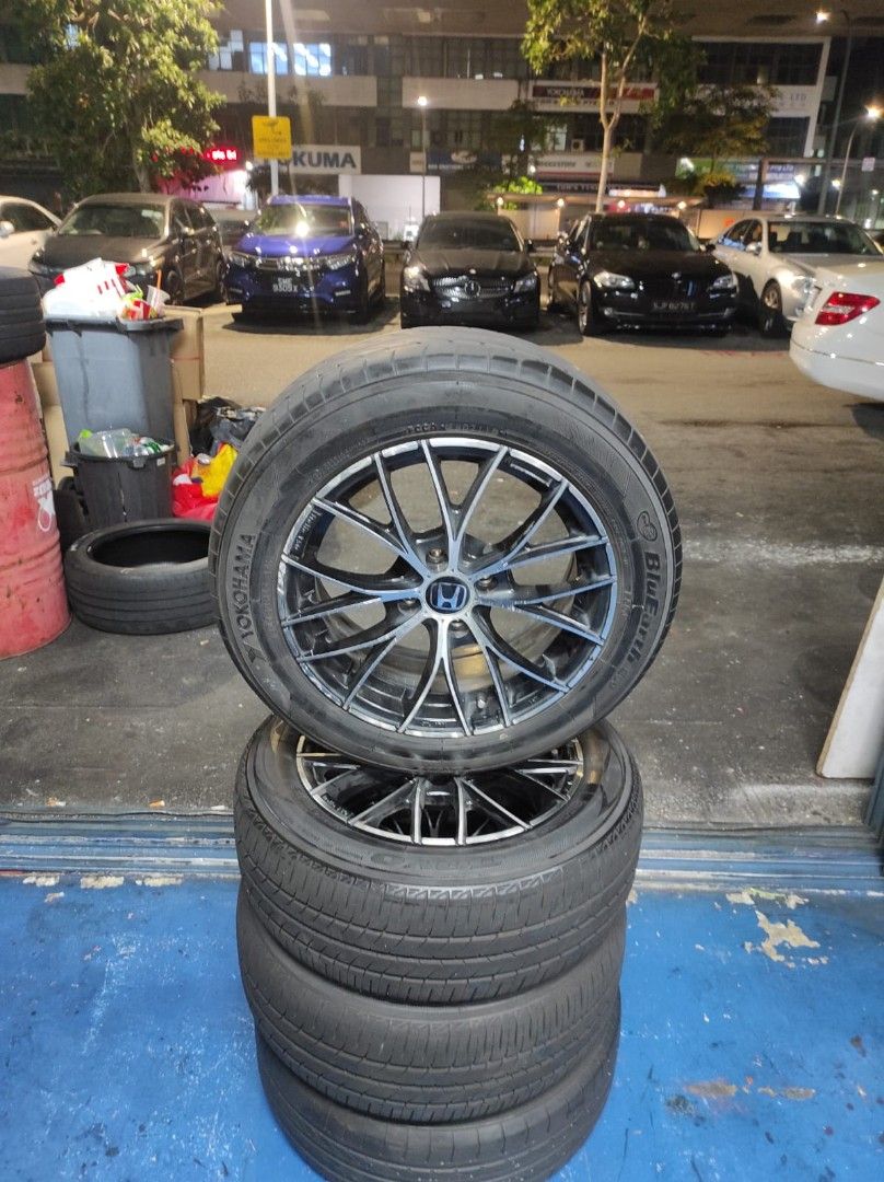 '15' inch sport rim with tyres, Car Accessories, Tyres & Rims on Carousell