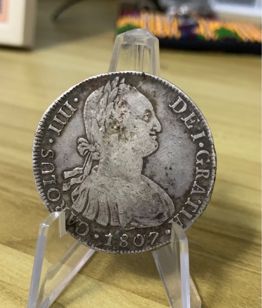 1807 Carolus IIII 8 reales old Spanish silver coin, Hobbies & Toys, Memorabilia & Collectibles ...