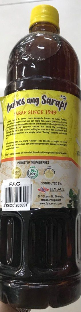 1L Tentay Patis Flavor Fish Sauce, Food & Drinks, Spice & Seasoning on ...