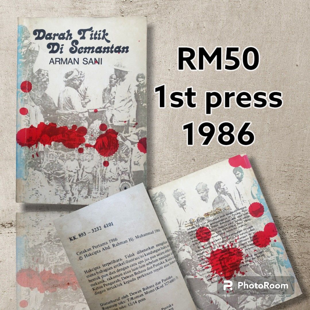1st press 1986 - BUKU NOVEL / DARAH TITIK DI SEMANTAN _ ARMAN SANI, Hobbies & Toys, Books ...