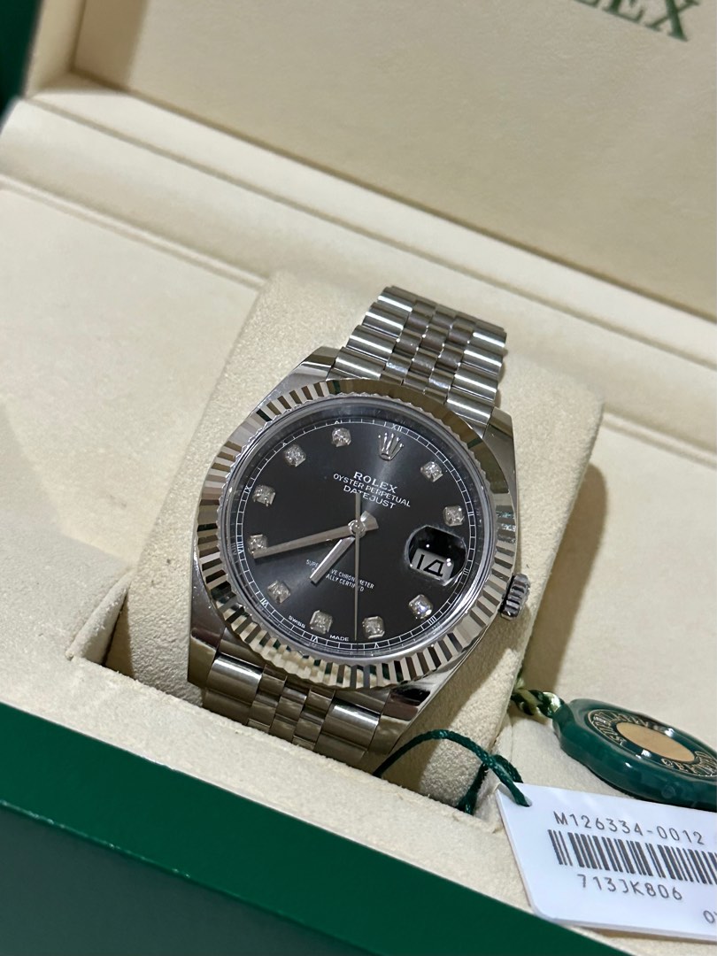 2018 Rolex Datejust 41 Factory Diamond Dial on Jubilee 126334, Luxury ...
