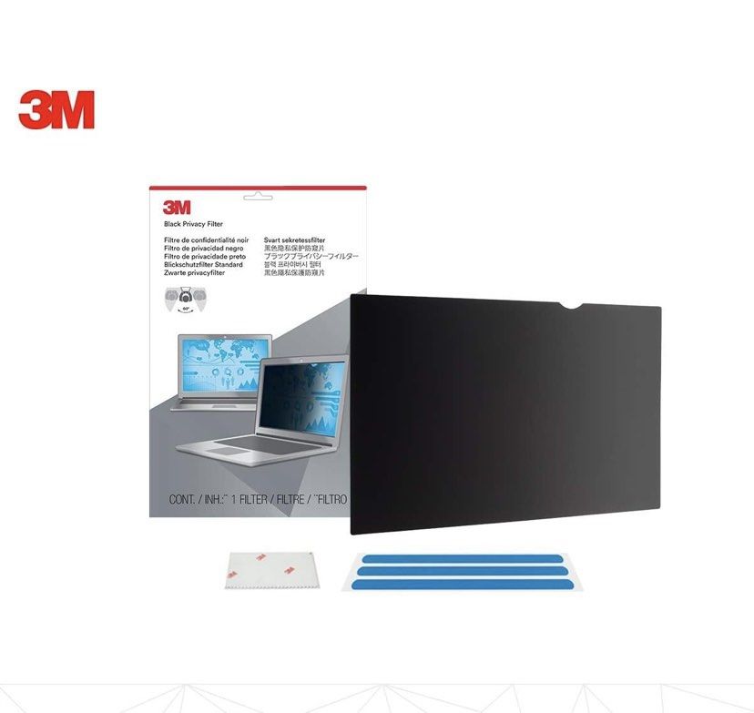 3M Black Privacy Filter for 14.0” Widescreen Laptop Notebook, Computers ...