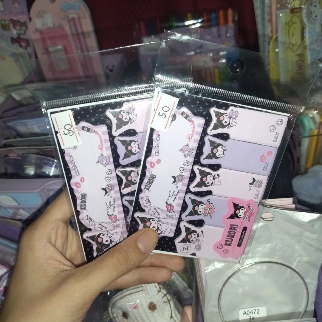 (90sheets)Kuromi Sticky Notes, Hobbies & Toys, Stationary & Craft ...
