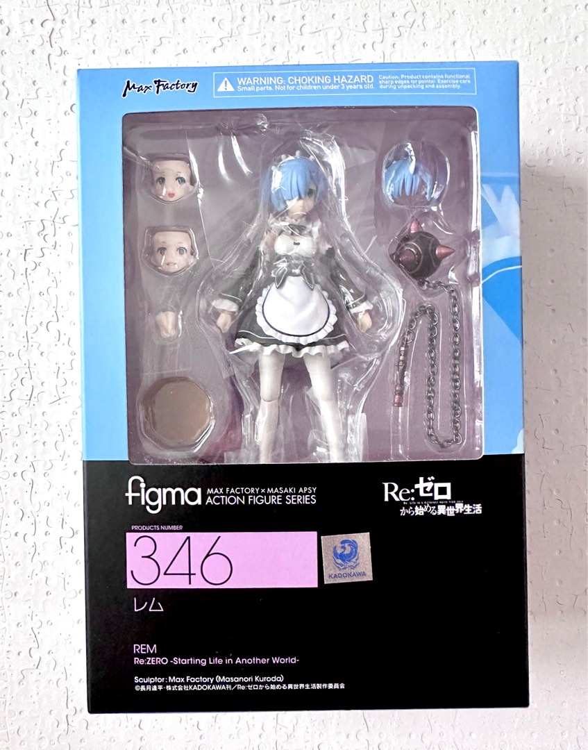 全新 Max Factory Figma 346 雷姆 Re:從零開始的異世界生活 REM Re:Life in a different world from zero, 興趣及遊戲, 玩具 ...