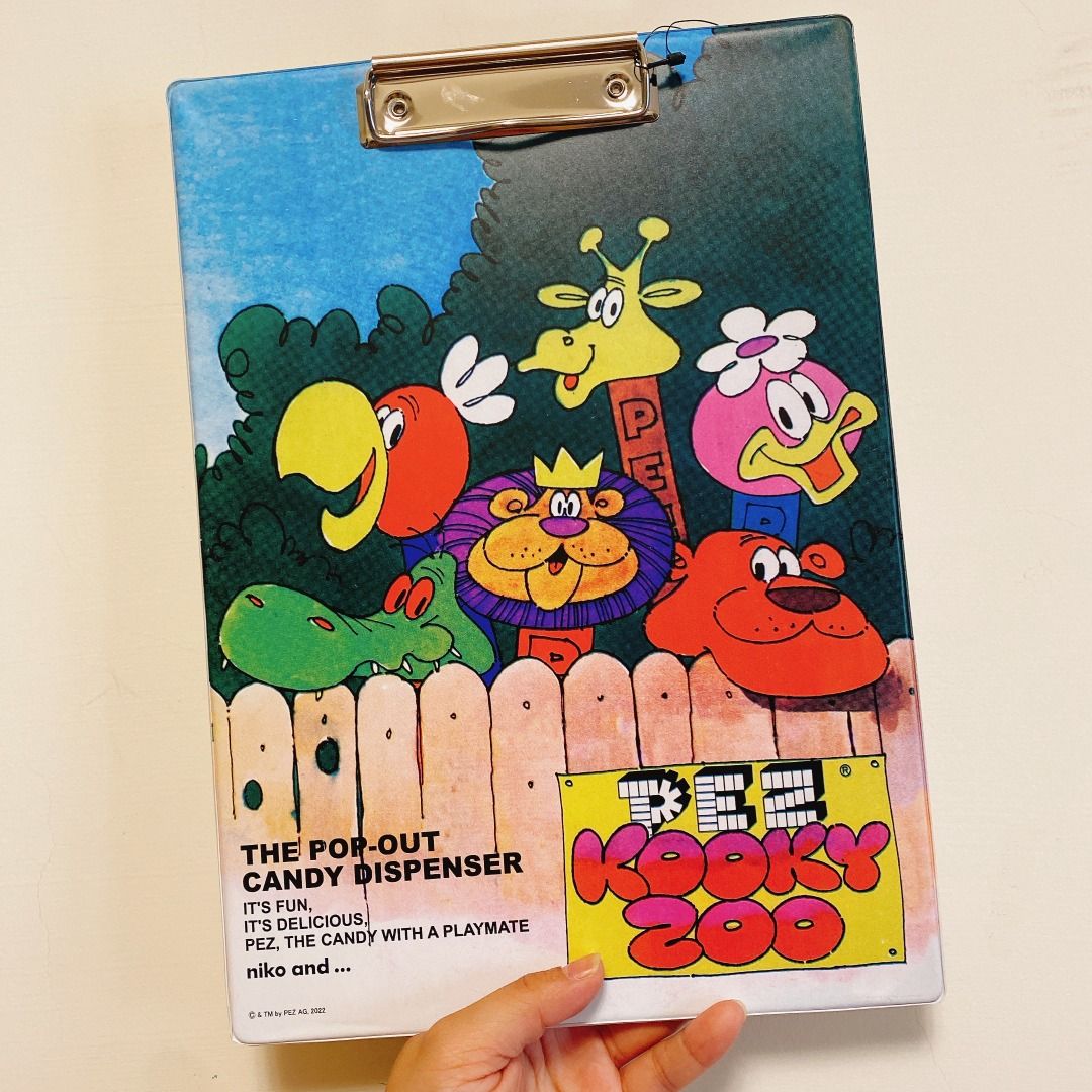 有小瑕疵 復古 PEZ niko and A4寫字夾板 文件夾 寫字夾板, 書籍、休閒與玩具, 文具、藝術、手工藝, 文具、上學用品在旋轉拍賣