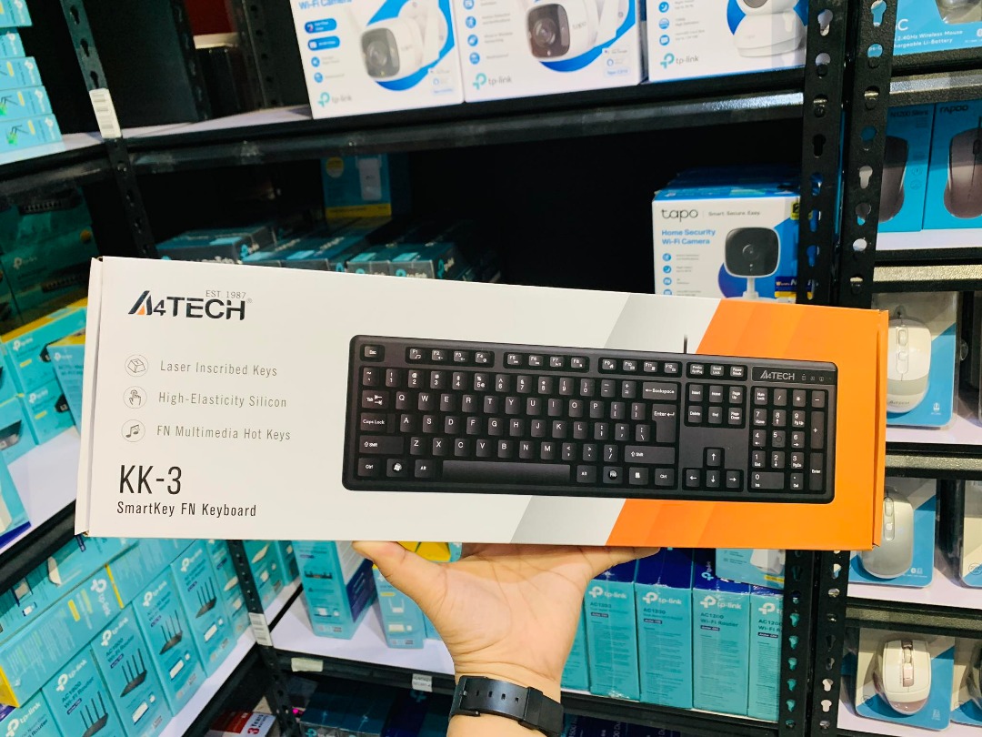 A4Tech KK-3 Wired Keyboard Black USB, Computers & Tech, Parts ...