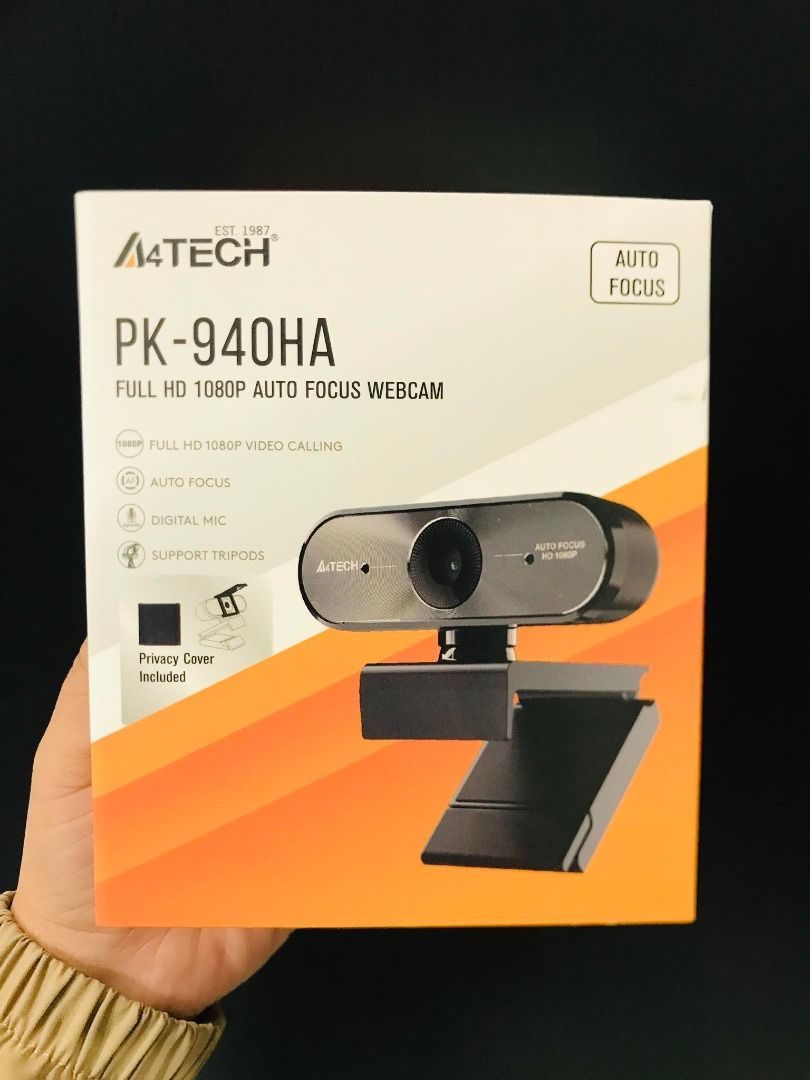 A4Tech PK-940HA Full HD 1080P Auto Focus Webcam Black, Computers & Tech ...