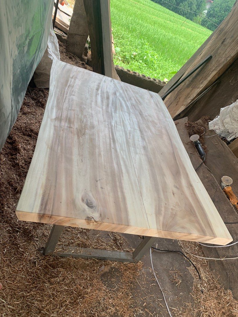 Acacia Dinign Table 6 seaters 5x3ft, Furniture & Home Living, Furniture ...