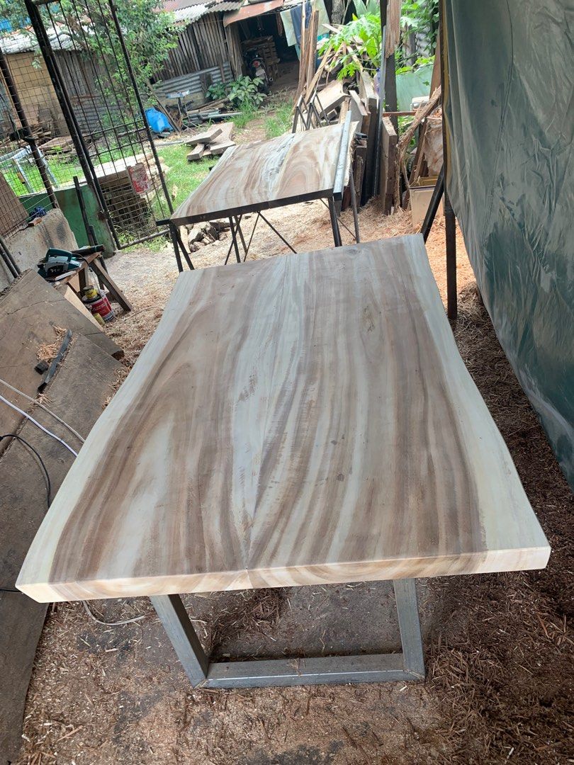 Acacia Dinign Table 6 seaters 5x3ft, Furniture & Home Living, Furniture ...