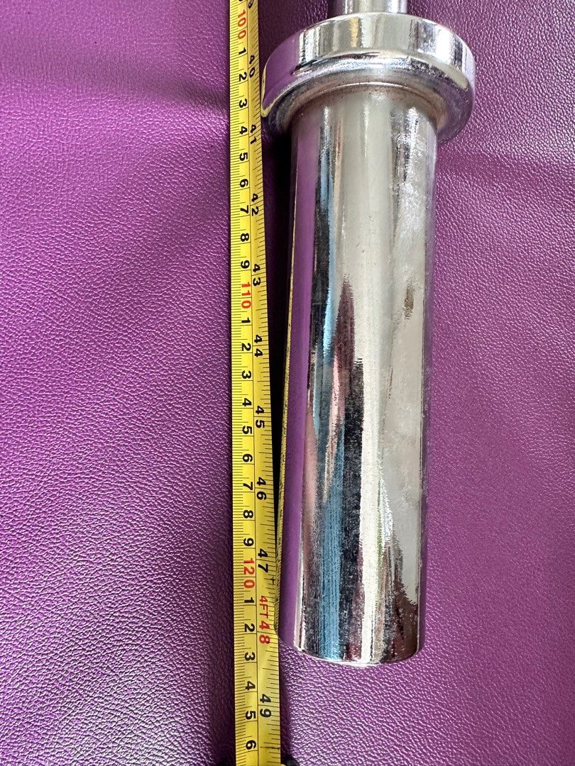 Adidas 48 inch Olympic Barbell Curl Bar, 運動產品, 運動與健身, 運動與健身 - 舉重和啞鈴 ...