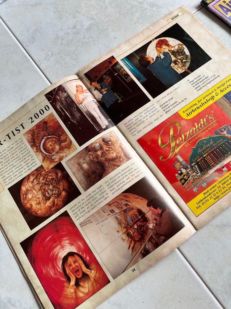 Airbrush Art +Action Feb 2001 collectible magazine, Hobbies & Toys ...
