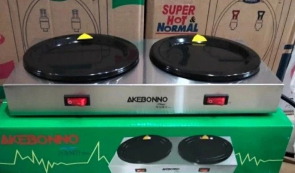 AKEBONO warmer kopi dan teh 2 plate ND-HO9O2, Perabotan Rumah di Carousell