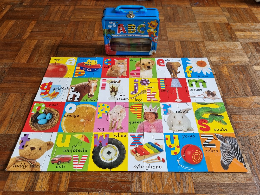 Alphabet jigsaw puzzle, Hobbies & Toys, Toys & Games on Carousell
