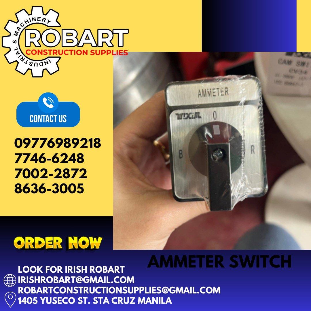 Ammeter Switch, Commercial & Industrial, Construction Tools & Equipment ...