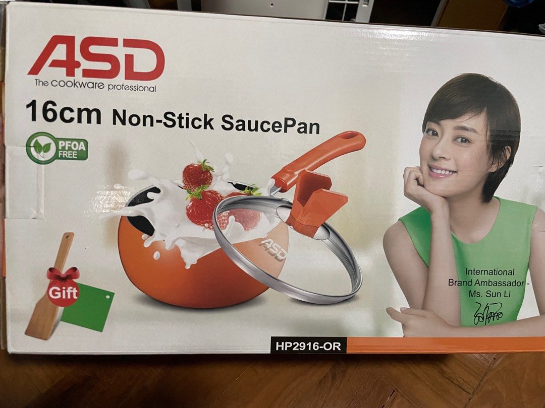 ASD 16cm non-stick sauce pan, Furniture & Home Living, Kitchenware ...