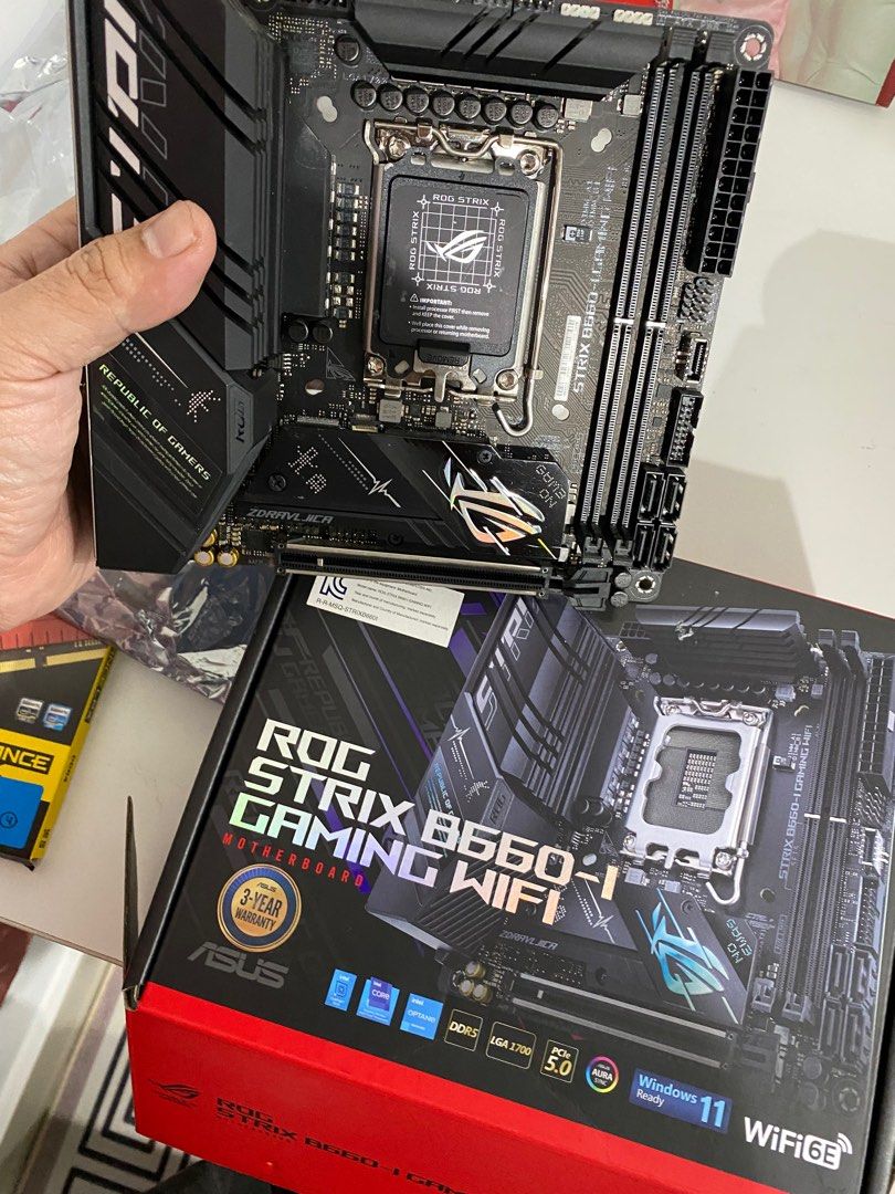 Asus ROG Strix B660i, Computers & Tech, Desktops on Carousell