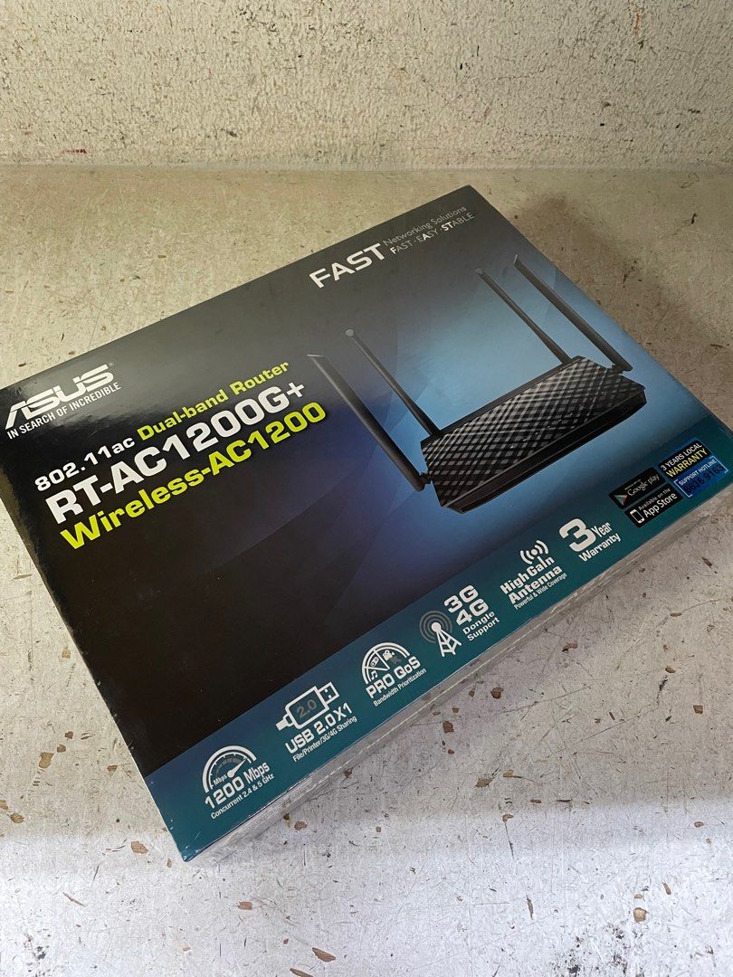 ASUS RT-AC1200G+ Dual Band Router, Computers & Tech, Parts ...