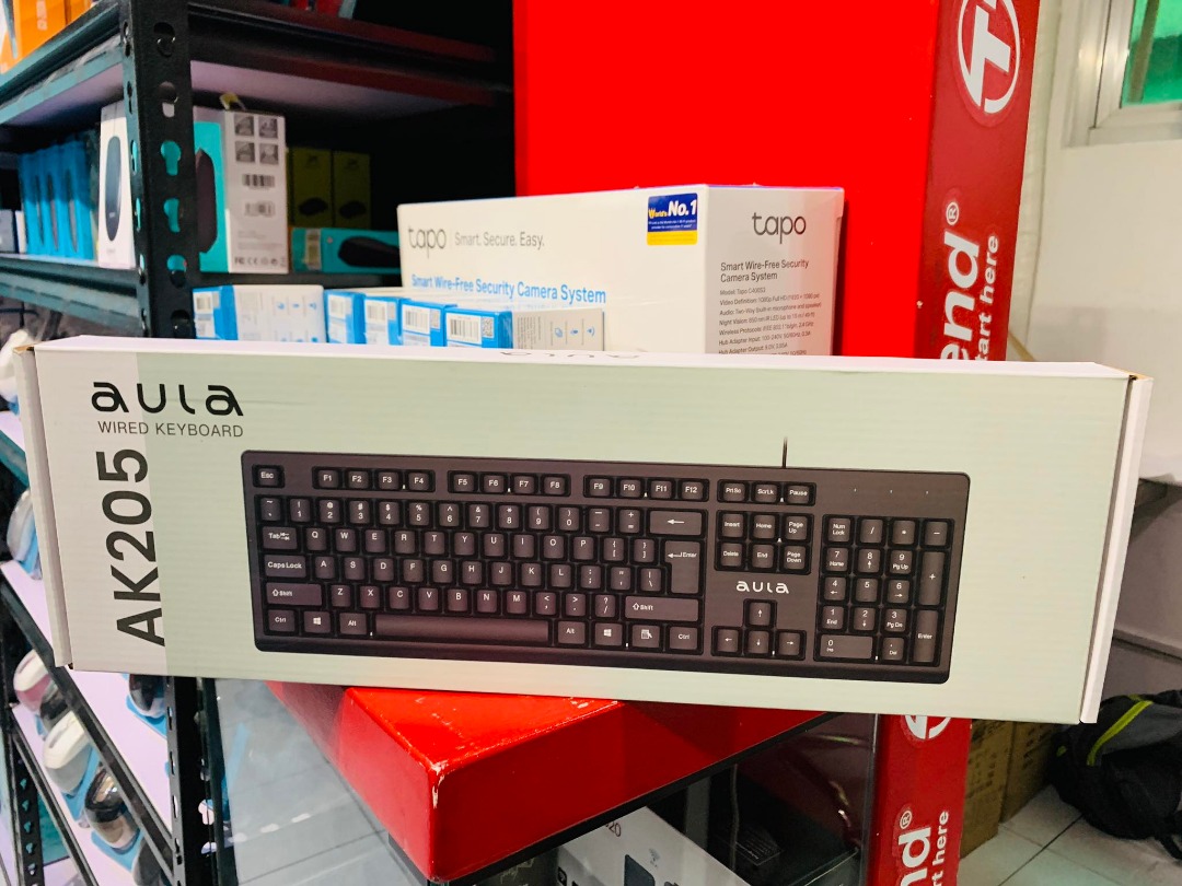 Aula AK205 Wired Keyboard Black, Computers & Tech, Parts & Accessories, Computer Keyboard on ...