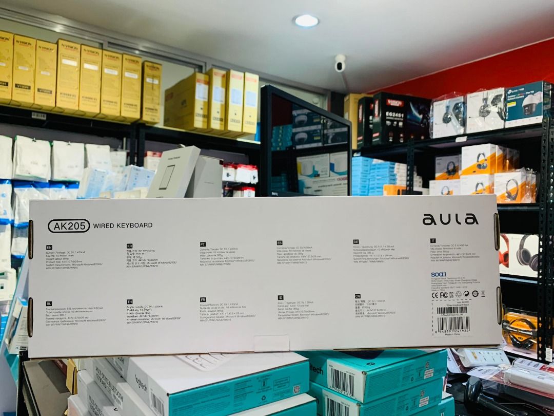 Aula AK205 Wired Keyboard Black, Computers & Tech, Parts & Accessories ...