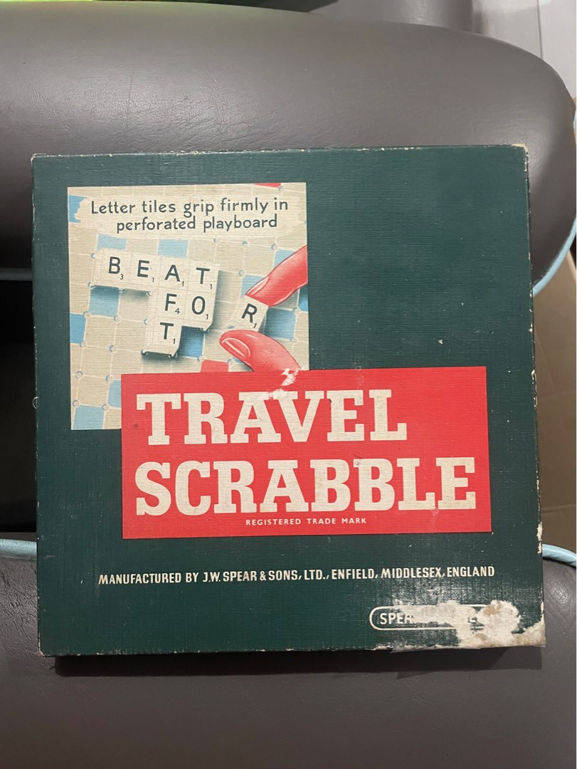 Vintage Authentic Travel Scrabble by Spears Games, Hobbies & Toys, Toys ...