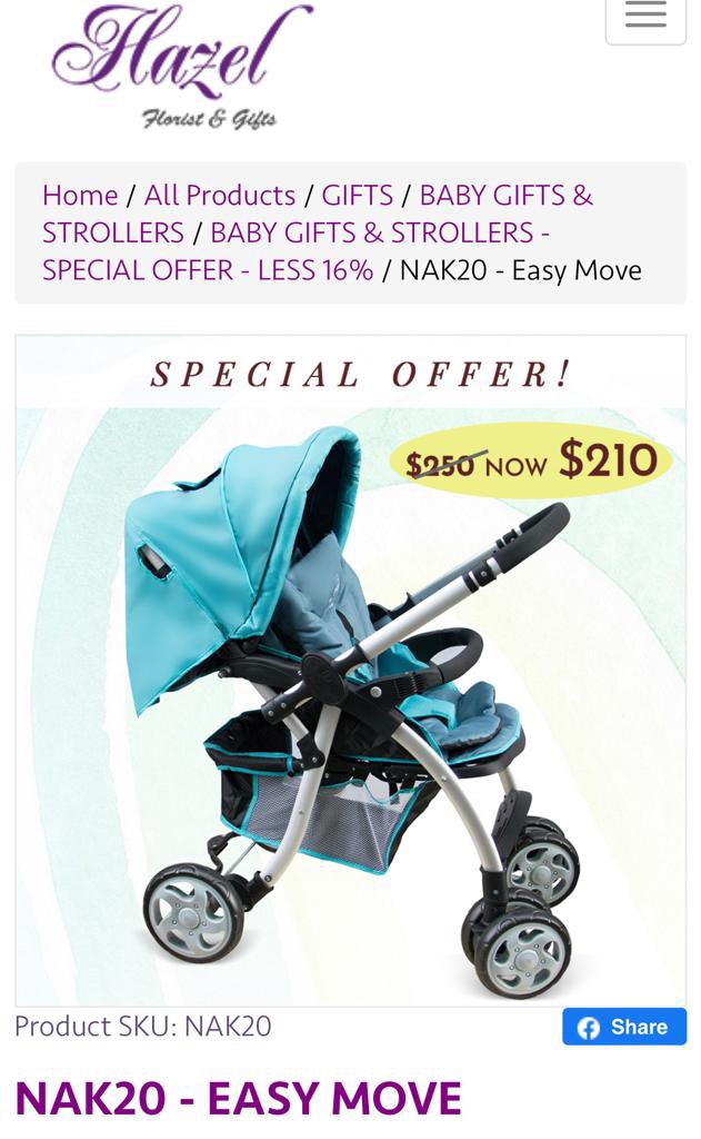 Baby Stroller (Easy Move), Babies & Kids, Going Out, Strollers on Carousell